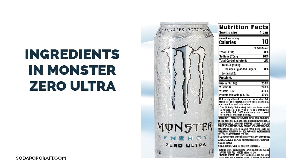 Caffeine In Monster Zero Ultra Caffeine In Monster Zero Ultra